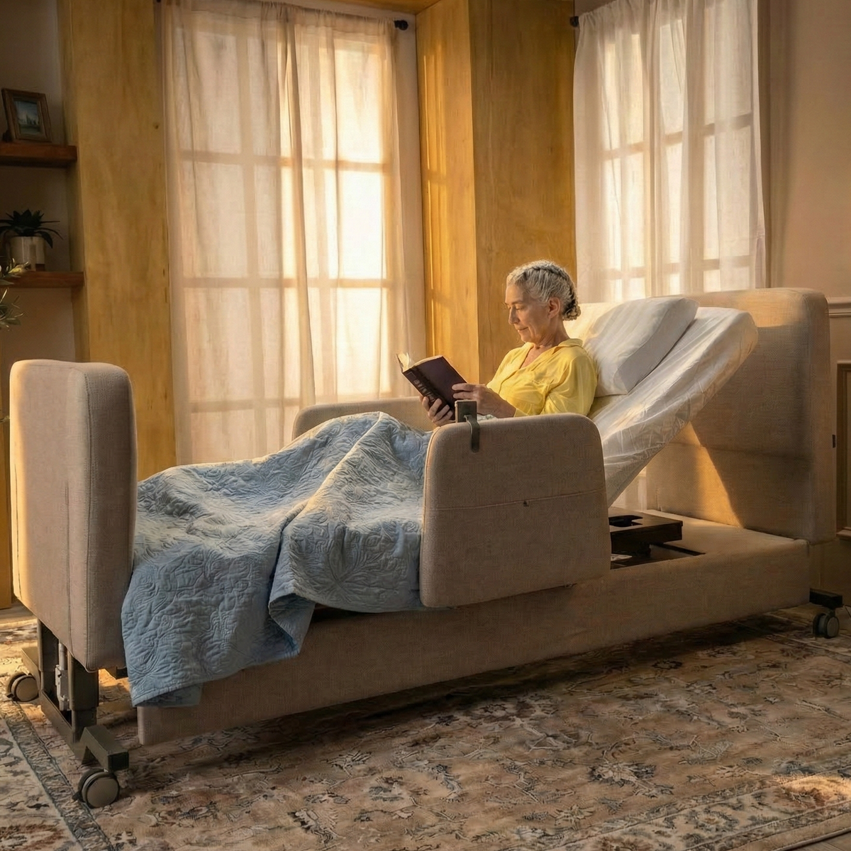 Elevra Deluxe Rotating Hi-Lo Lift Bed – EzLift Bed